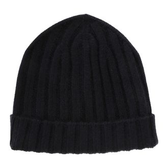 Hindustrie Homme, Accessoires, Bleu, Taille: ONE Size Bonnet Beanie en Cachemire Bleu