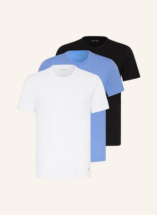 Calvin Klein 3er-Pack T-Shirts Cotton Stretch Blend blau