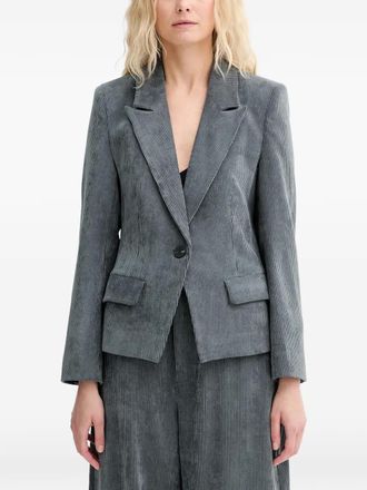 Munthe Lawo corduroy notched blazer - Grau