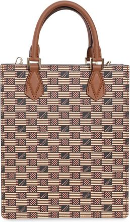 Moreau Handtasche mit Print - Braun