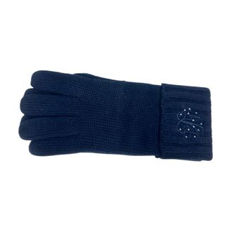 Ralph Lauren Gerippte B&uuml;ndchen Handschuhe - - Accessories - Damen - Blau - ONE SIZE