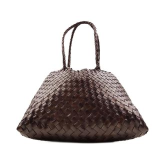 Dragon Diffusion Femme, Sacs, Brun, Taille: ONE Size Sac &agrave; Bandouli&egrave;re en Cuir Tress&eacute; &agrave; la Main