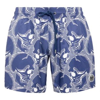Philipp Plein Swim Trunks Skull - - Swimwear - Herren - Blau - 2XL