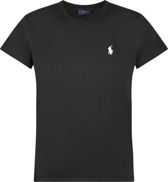 Polo Ralph Lauren Femme, Tops, Noir, Taille: 44 FR Knit T-Shirt