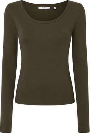 Pepe Jeans London Damen Finny T-Shirt, Grün (Blattgrün), Large