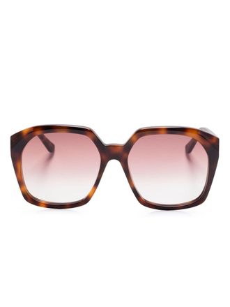 Chloé lunettes de soleil Salome - Marron