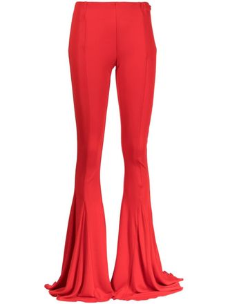 Blumarine pantalon &eacute;vas&eacute; &agrave; coupe stretch - Rouge