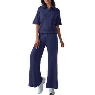 Generic Ensemble de surv&ecirc;tement d&eacute;contract&eacute; et tendance avec pantalon long, tenue deux pi&egrave;ces pour femme, surv&ecirc;tement dhiver pour femme, jogging pour femme, B