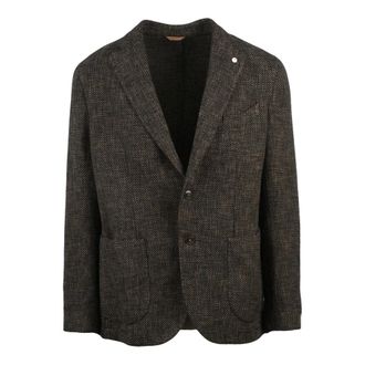 L.B.M. 1911 L.b.m. 1911, Homme, Vestes, Noir, Taille: 3XL Giacca Stondata
