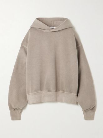 Slvrlake Denim Cinch Kapuzenpullover Aus Baumwoll-jersey - Braun