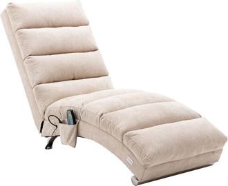 Liberte M&eacute;ridienne de massage en lin avec t&eacute;l&eacute;commande, massage &eacute;lectrique ergonomique avec 5 modes, blanc