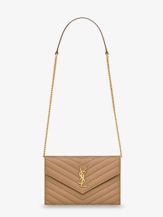 Saint Laurent Envelope leather shoulder bag - SAINT LAURENT - gender_Woman