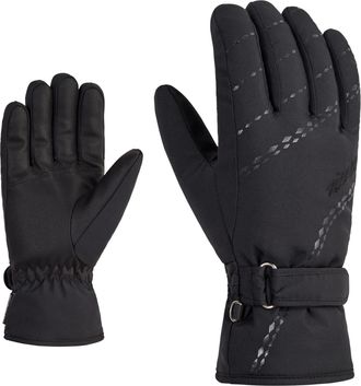Ziener Damen KORVA Ski-Handschuhe/Wintersport | warm atmungsaktiv, black, 6,5