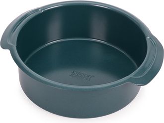 Joseph Joseph Joseph Nest Bake Antihaft-Runde Kuchenform, 23cm, Karbonstahl, Leichtziehbare Griffe, Stapelbar, Platzsparendes Design