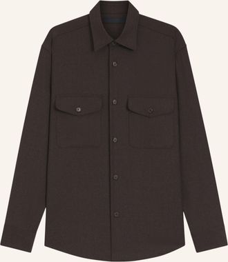 HUGO BOSS Business Hemd H-Cruz-Kent-2P_Db Relaxed Fit braun