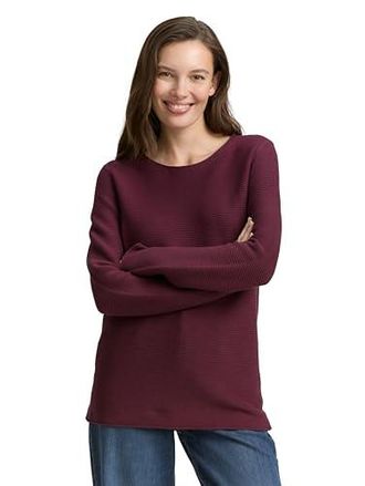 Tom Tailor Tom Tailor Femme 1016350 Pull-Over, 16427 - Bordeaux Red, M EU