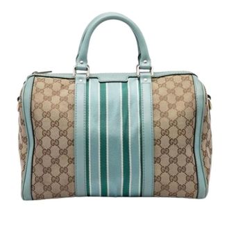 Gucci Pre-owned Canvas Satchel - - Pre-owned - Damen - Beige - ONE SIZE