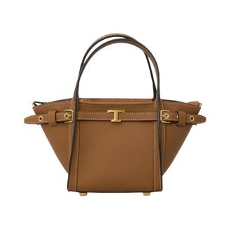 Tod's T Signature Leder-Tasche - - Bags - Damen - Braun - ONE SIZE
