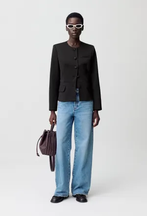 Claudie Pierlot Veste cintrée satinée