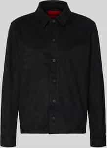 HUGO BOSS Regular Fit Freizeithemd in Wildleder-Optik Modell ENASO