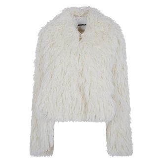 Darkpark Christy Woll Fil Coupe Cape - - Jackets - Damen - Wei&szlig; - S