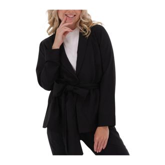 10 Days G&uuml;rtel Wrap Blazer in Schwarz - - Jackets - Damen - Schwarzk - XL
