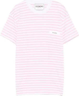 Iceberg Femme, Tops, Rose, Taille: 36 FR T-shirt ray&eacute;