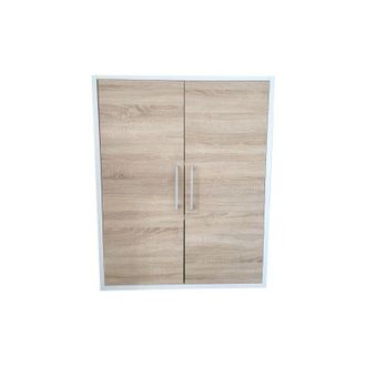 Tvilum Paire de portes bibliotheque Prima cm84x106h blanc/chene avec poignees