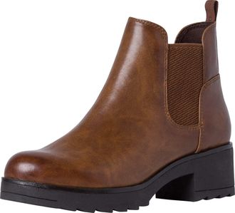 Marco Tozzi Damenschuhe Stiefeletten Reißverschluss Stiefel Braun Freizeit, Schuhgröße:39 EU