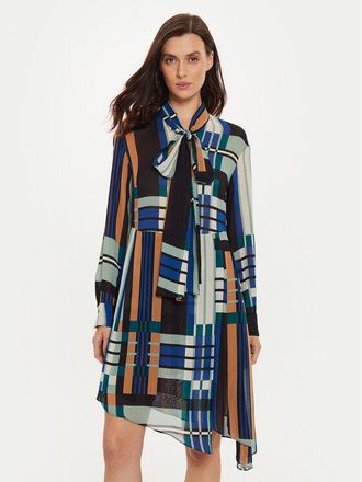 Sisley Hemdkleid 4YBMLV065 Bunt Regular Fit