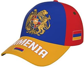 Generic Homme Femme Snapback Casquette Drapeau Arménie Fans Arméniens Casquette Trucker Protection Solaire Casquette Baseball Respirant Strapback Cap pour Gol