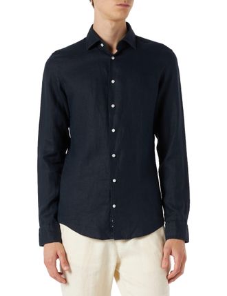 Seidensticker Herren Business Hemd, dunkelblau, 44