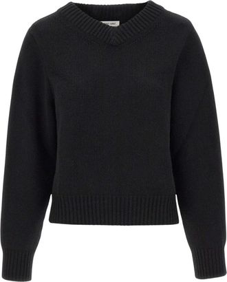 Soft Goat Pull en maille &eacute;paisse &agrave; col en V - Femme - Pulls - Noir - Taille: 40 FR