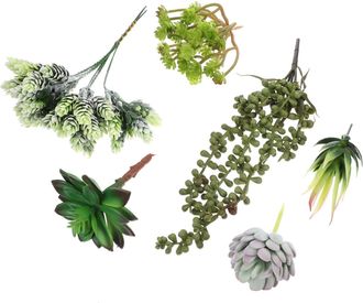 PartyKindom 6stücke Künstliche Sukkulenten Pflanzen DIY Dekoration Sukkulenten Blumenarrangement Ornament Für Schreibtisch Fensterbank