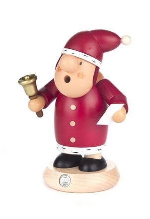 Dregeno Seiffen eG Räuchermann Müllerchen Weihnachtsmann von DREGENO SEIFFEN 17cm - Original erzgebirgische Handarbeit, stimmungsvolle Weihnachts-Dekoration