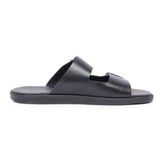 Doucal's Plume Sandale Made in Italy - - Shoes - Herren - Schwarzk - 40 EU