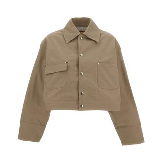 Plan C Plan C, Femme, Vestes, Beige, Taille: 38 FR Boxy Pocket Jacket