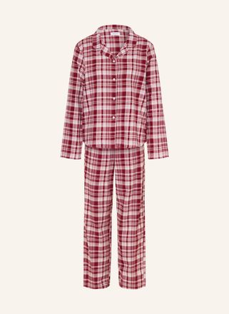 Darling Harbour Darling Harbour Schlafanzug Aus Flanell rot