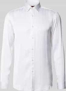 HUGO BOSS Slim Fit Businesshemd aus reiner Viskose Modell KENNO