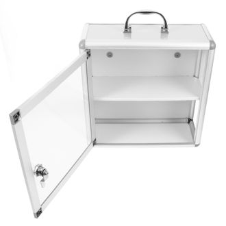 Angoily Wandmedikamentenkoffer mit Sichtfenster Praktischer Medikamentenbeh&auml;lter f&uuml;r Notf&auml;lle Wandmontierte Medikamentenbox f&uuml;r Zuhause B&uuml;ro und &Ouml;ffentliche B