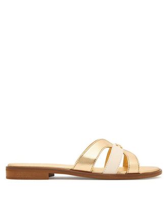Elisabetta Franchi Pantoletten F4A2-E0558-1735 D Goldfarben