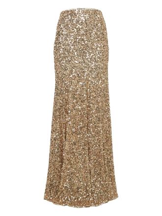 Elisabetta Franchi jupe orn&eacute;e sequins &agrave; coupe longue
