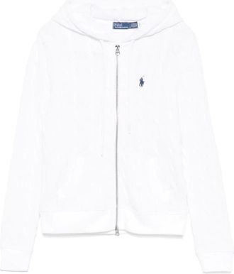 Polo Ralph Lauren Femme, Sweatshirts et sweats &agrave; capuche, Blanc, Taille: 40 FR Sweat Blanc Bianco Ss25