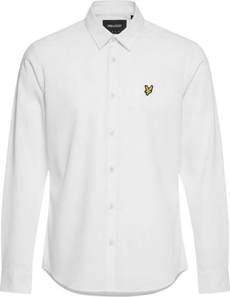 Lyle & Scott Hemd f&uuml;r Herren, Regul&auml;r, Lang&auml;rmlig (Wei&szlig;)