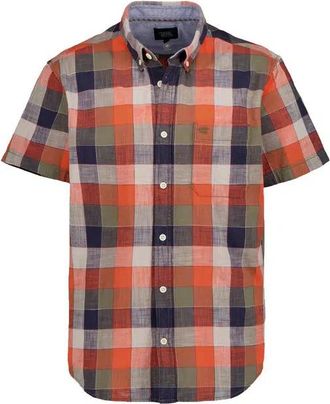 Camel Active Herren Hemd orange kariert