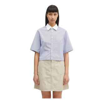 Sporty & Rich Baumwollhemd - - Blouses & Shirts - Damen - Blau - S