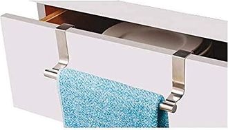 MSV 110330 Pat&egrave;re pour Torchons/Serviettes Acier Inoxydable M&eacute;tal 24 x 6,5 x 0,1 cm