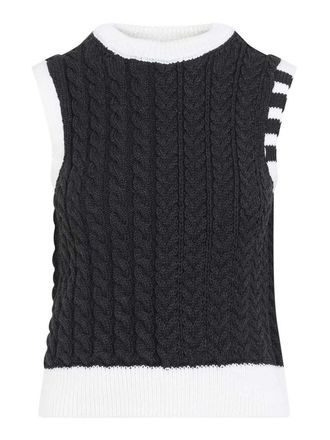 Thom Browne Top - Gris Fonc&eacute;