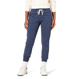 Amazon Essentials Damen Fleece-Jogginghose Mit Bündchen (In Übergrößen Erhältlich), Marineblau Heidekraut, XXL