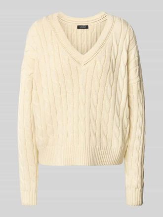 Lauren Ralph Lauren Strickpullover mit V-Ausschnitt Modell TEDURPH